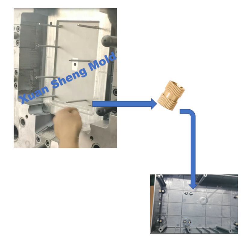 Insert moulding mold insert and insert injection molding