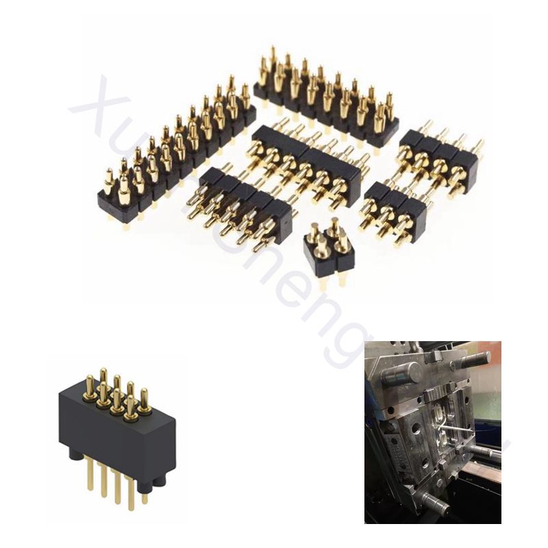 Pin connector insert mold of over mold