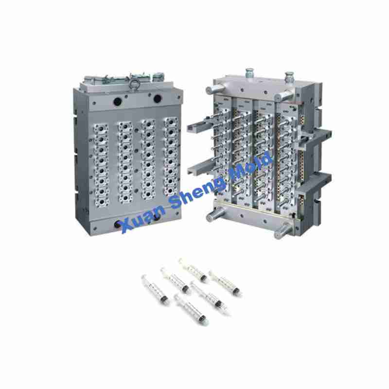 plastic syringe injection mold and injection molding medical parts