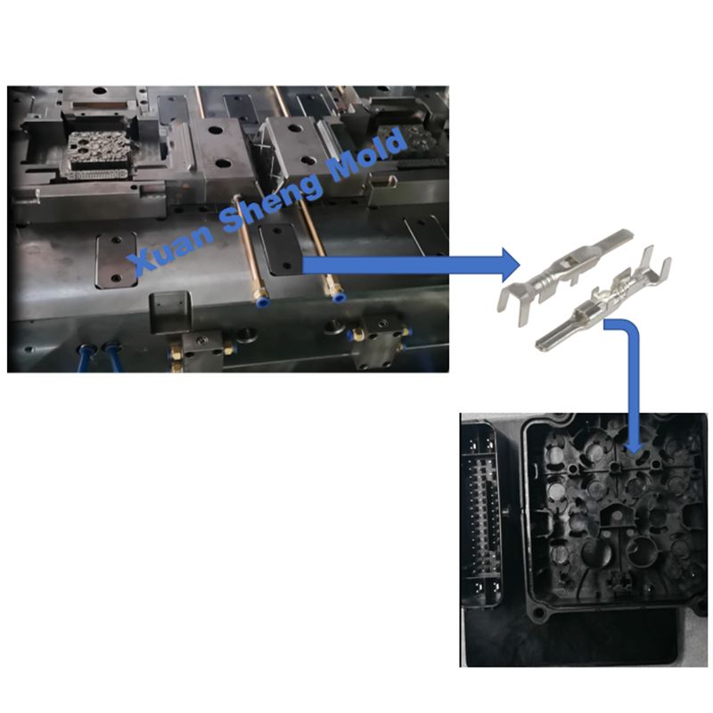 Insert moulding mold insert and insert injection molding