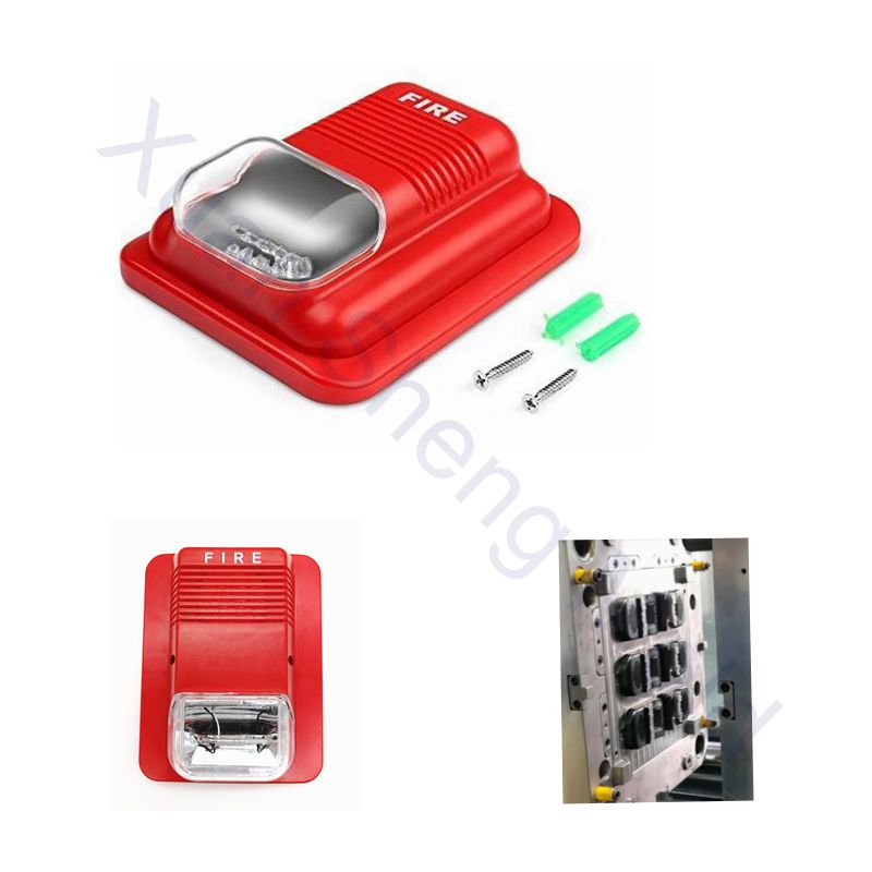 Sound and light fire alarm precision injection mold