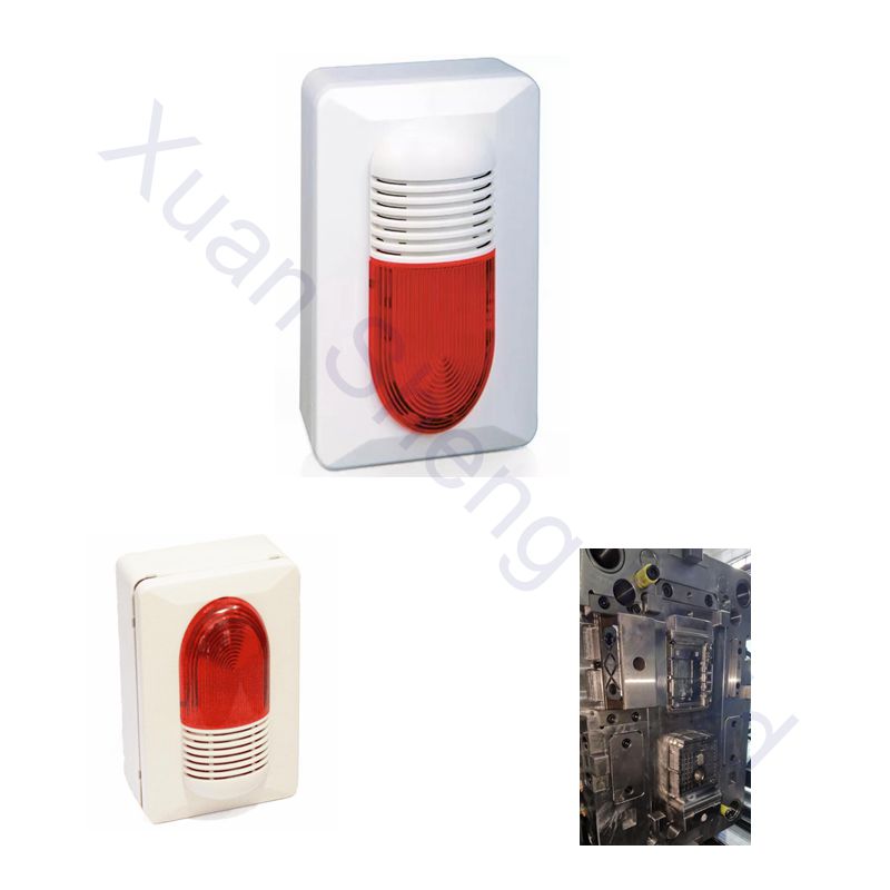 Sound and light fire alarm precision injection mold