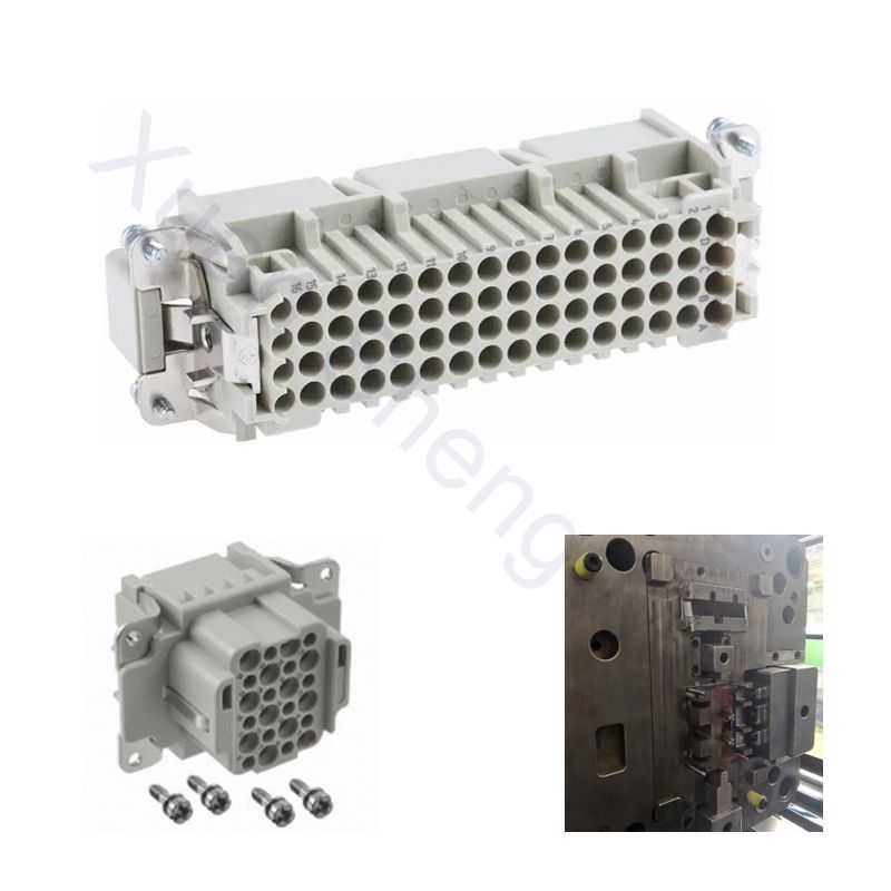 Pin connector insert mold of over mold