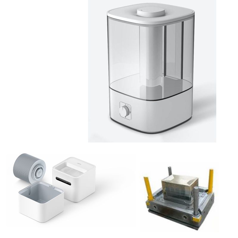 Air humidifier precision moulding and moulds
