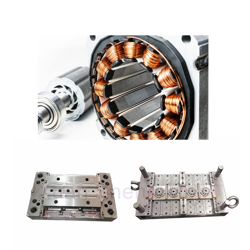 Automotive stator rotor over mold insert molding