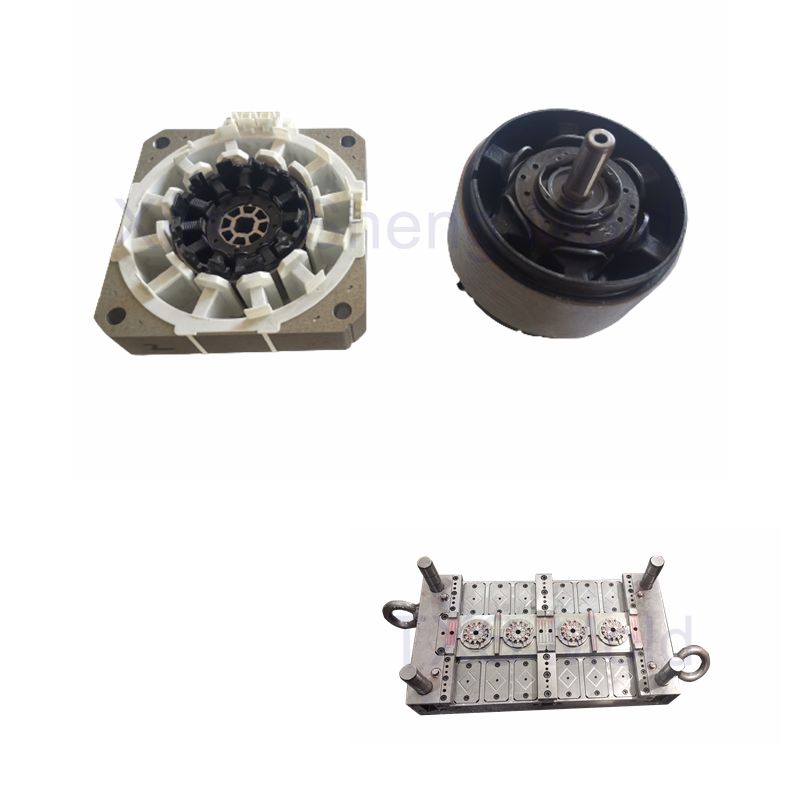 Motor stator precision over mould insert molding process